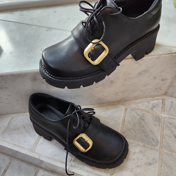 Shoes | Supertrendywednesday Addams Oxford Shoes With Buckle Nib Size ...